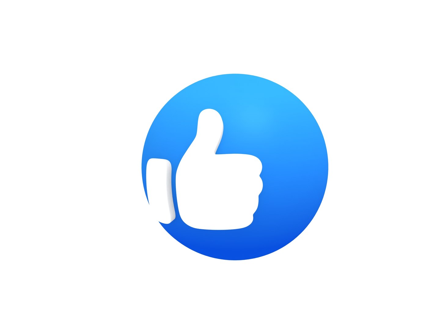 Facebook button model - TurboSquid 1417527