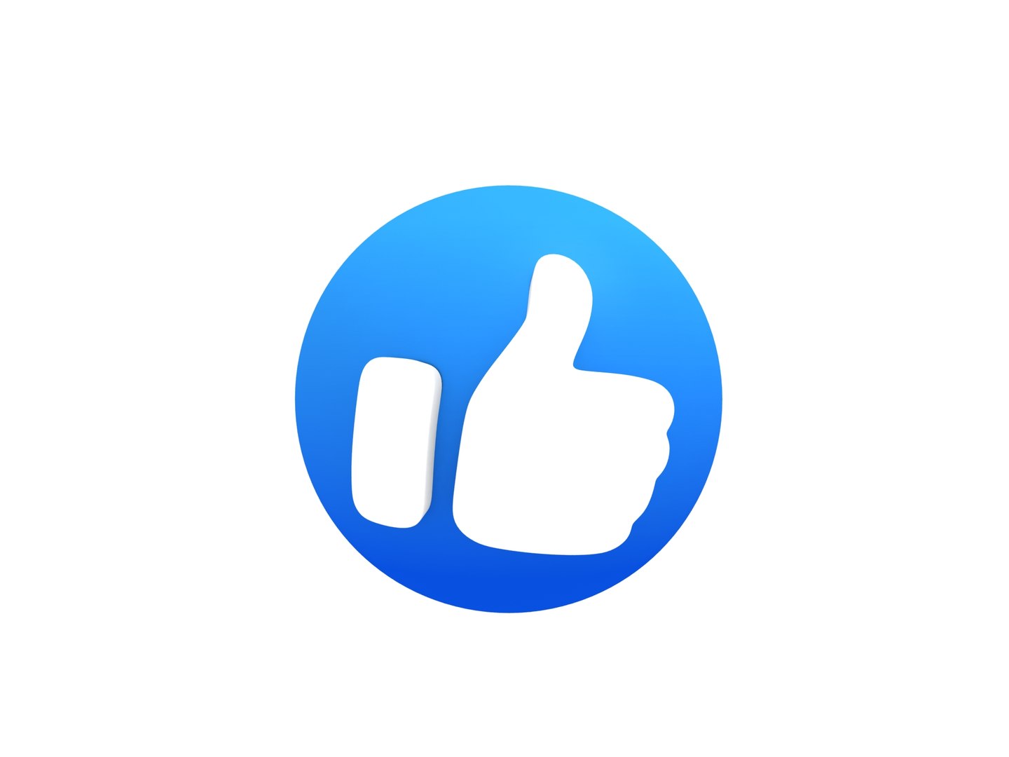 Facebook button model - TurboSquid 1417527