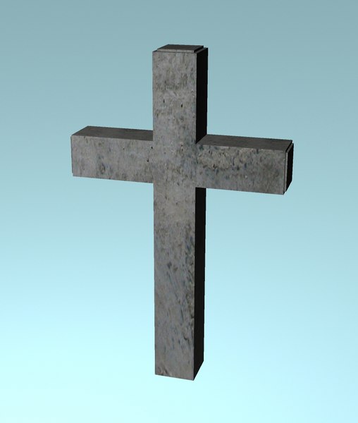 3D Maya cross simple rock