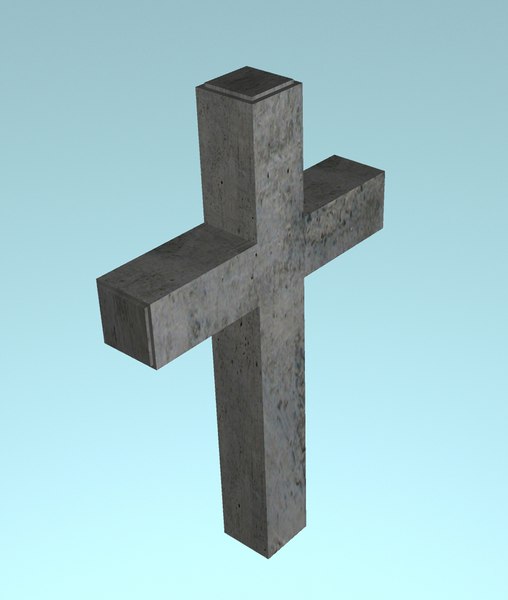 3D Maya cross simple rock