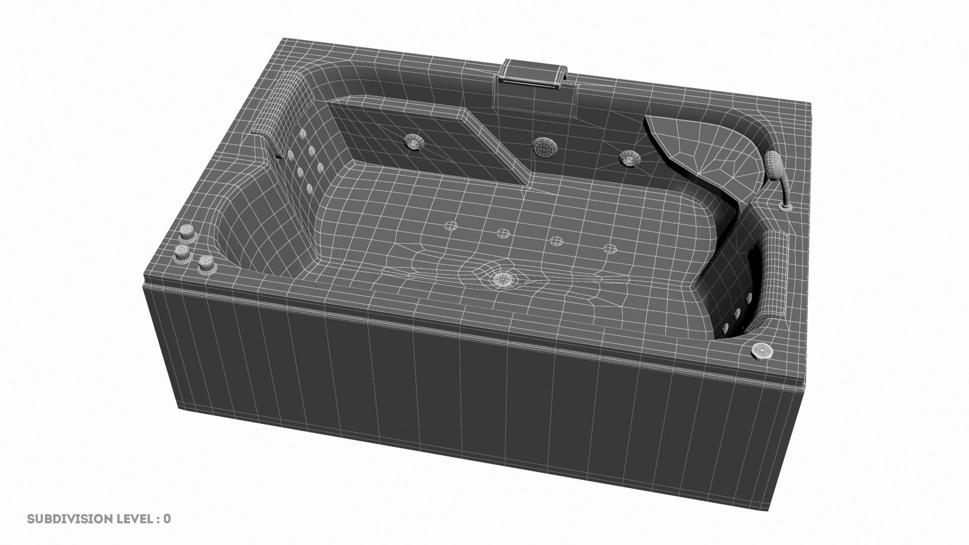 3D Model Balneo Bath 2 Seats - TurboSquid 1485497