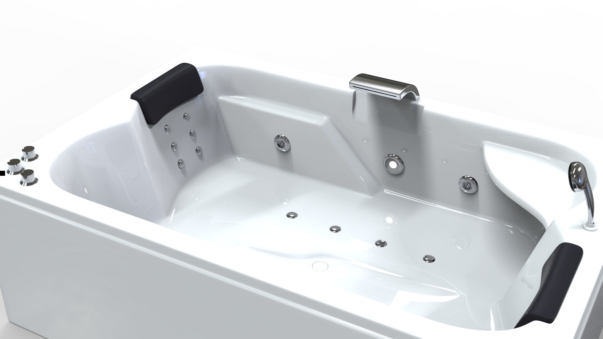 3D Model Balneo Bath 2 Seats - TurboSquid 1485497