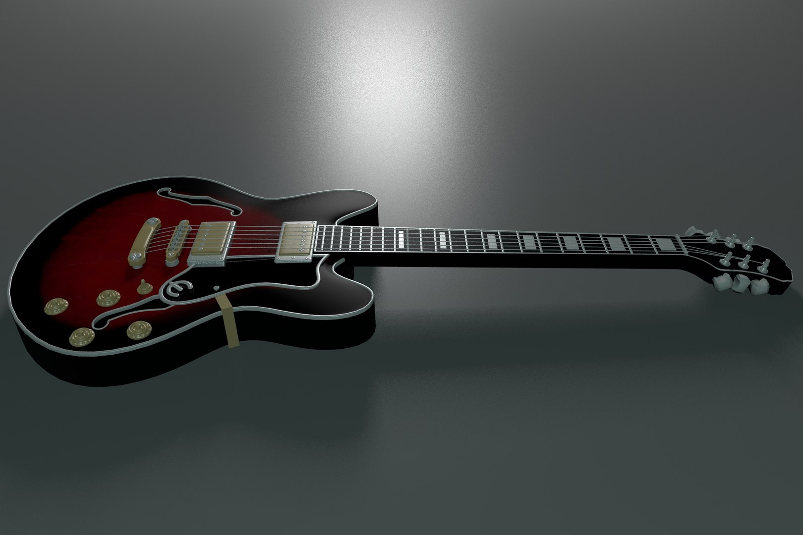 Stylish Guitar 3D Model - TurboSquid 1297201