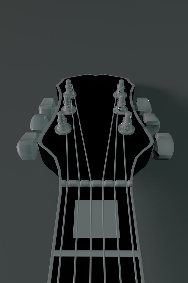 Stylish Guitar 3D Model - TurboSquid 1297201