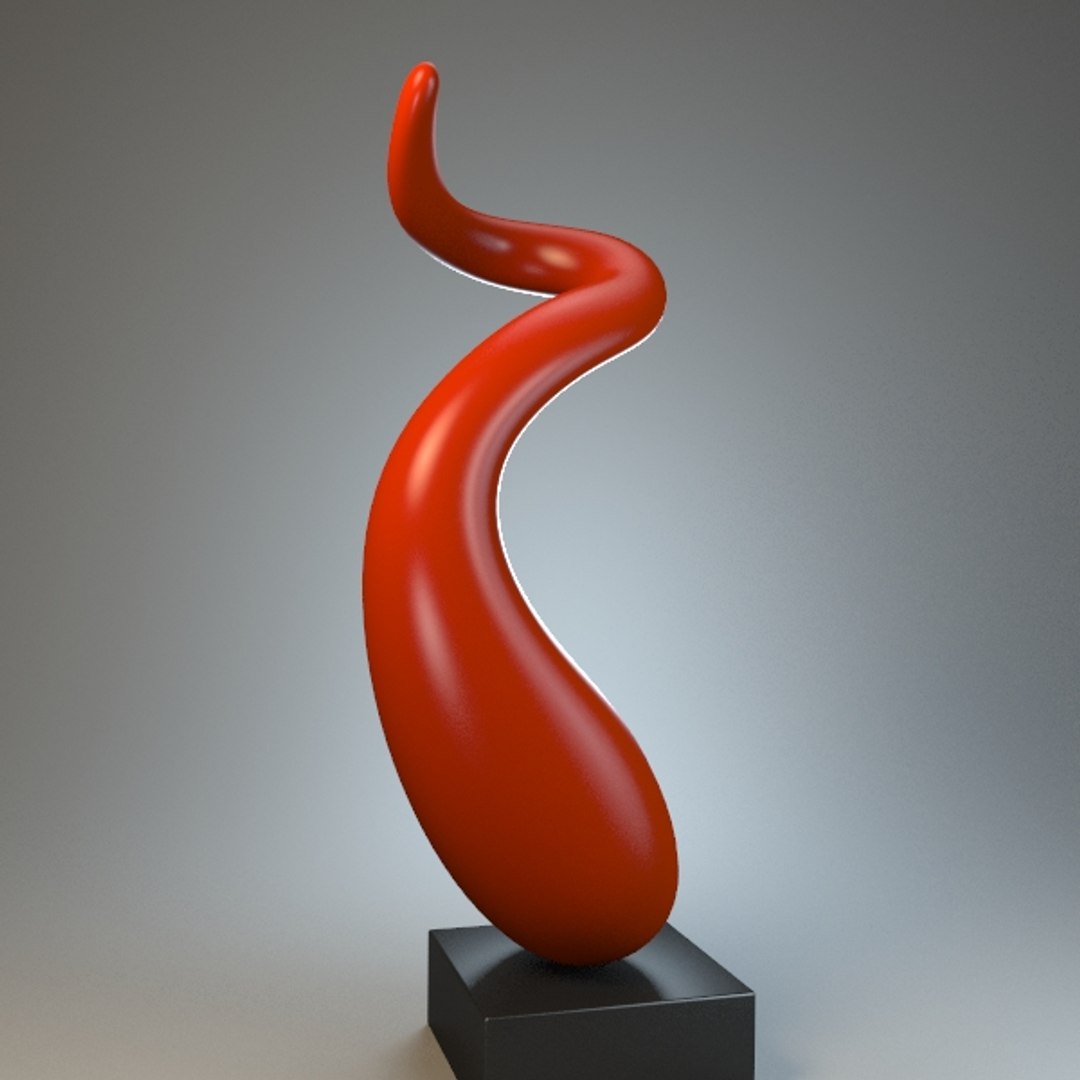 3d Model Of Sculpture Curl