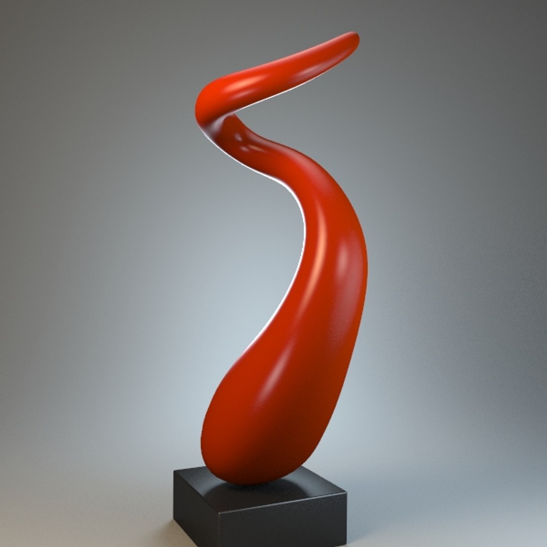 3d Model Of Sculpture Curl