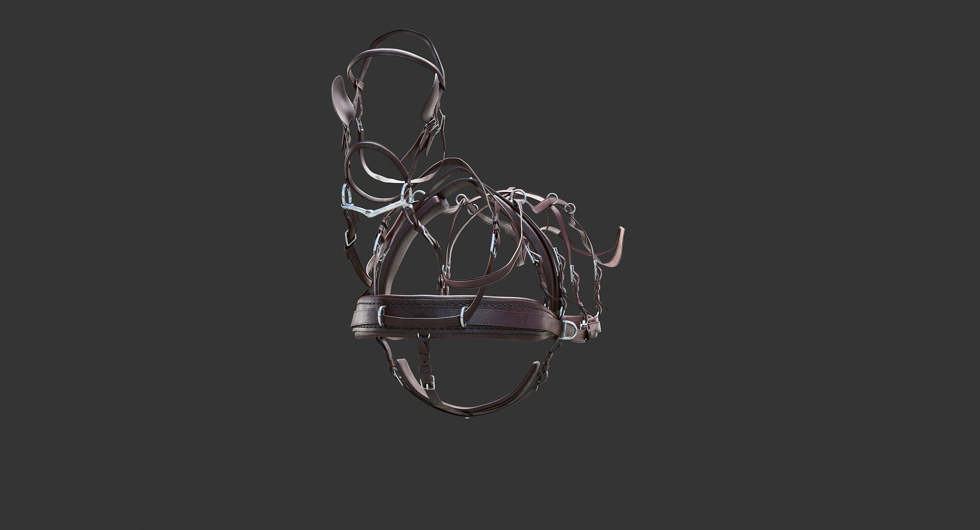Harness Horse Modeled 3D Model - TurboSquid 1333710
