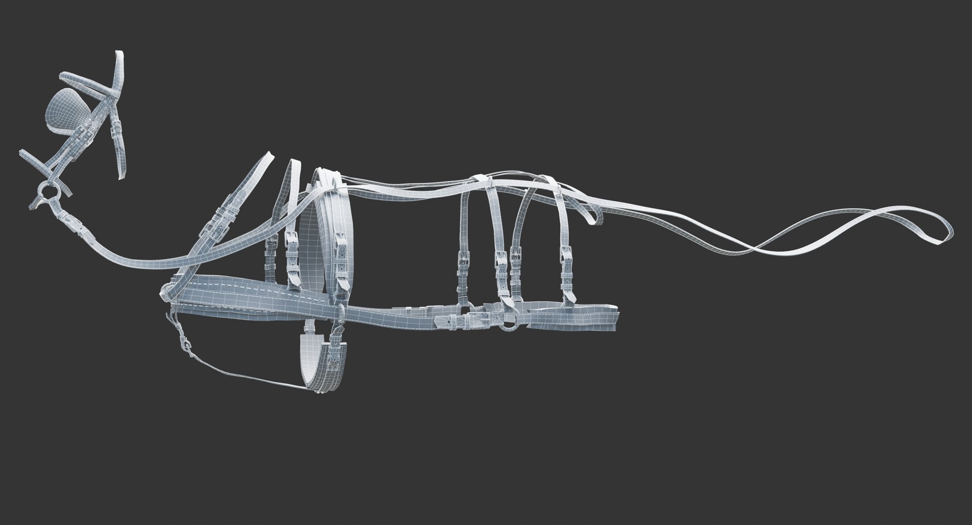 Harness Horse Modeled 3D Model - TurboSquid 1333710