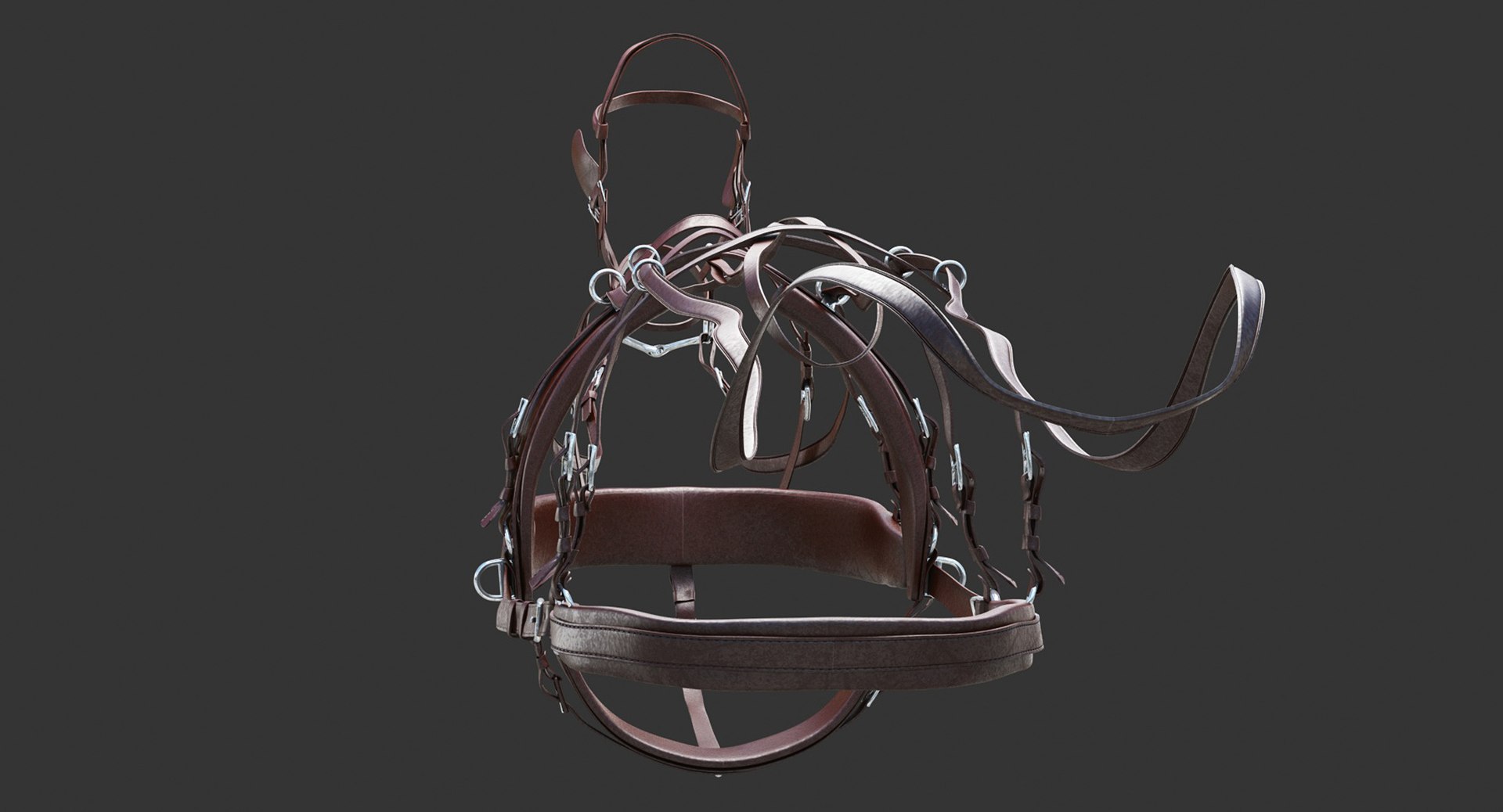 Harness Horse Modeled 3D Model - TurboSquid 1333710