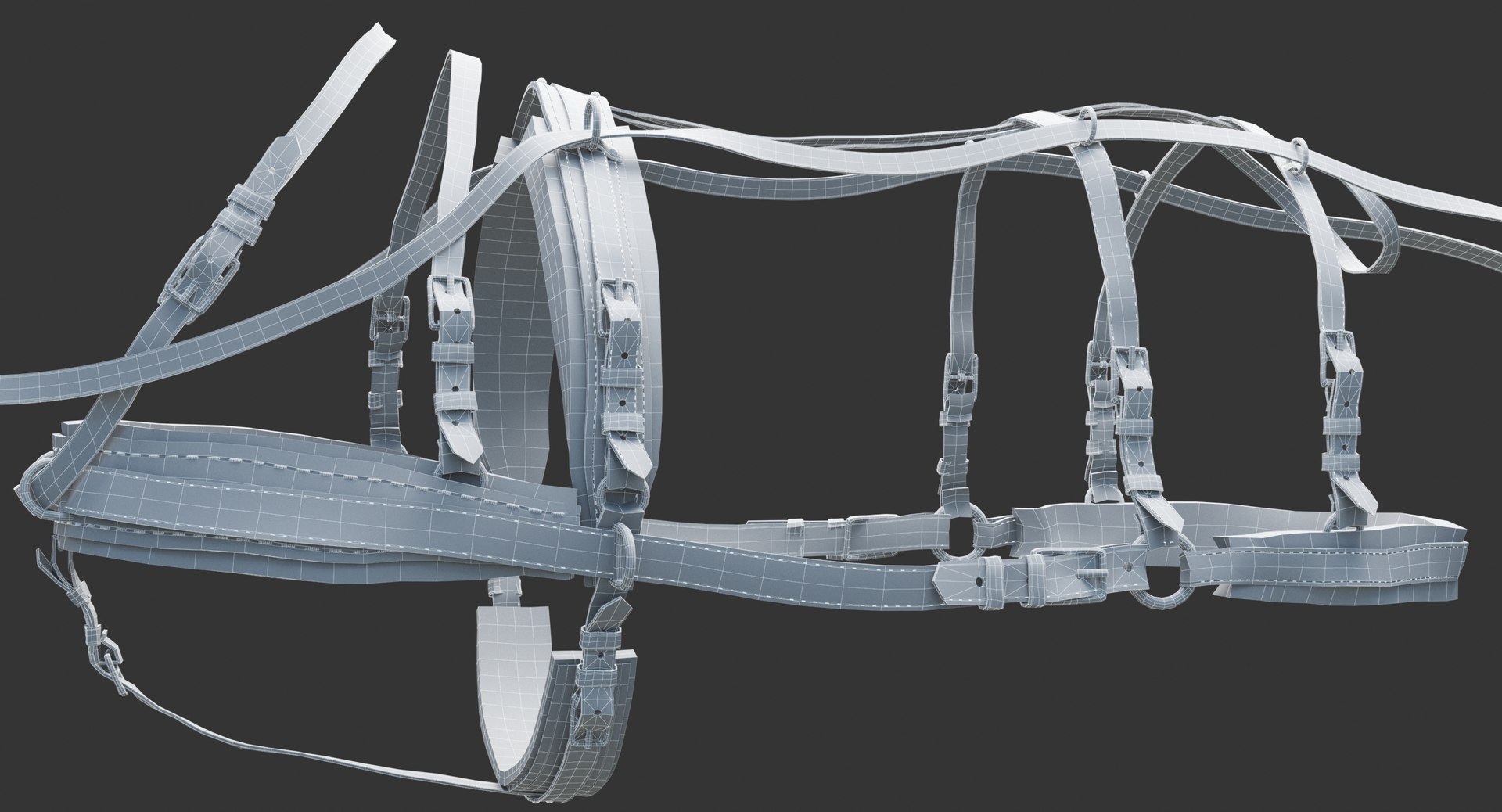 Harness Horse Modeled 3D Model - TurboSquid 1333710