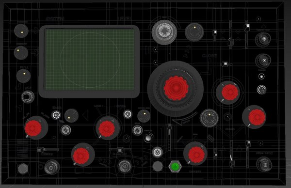 3D модель панель управления - TurboSquid 1848044