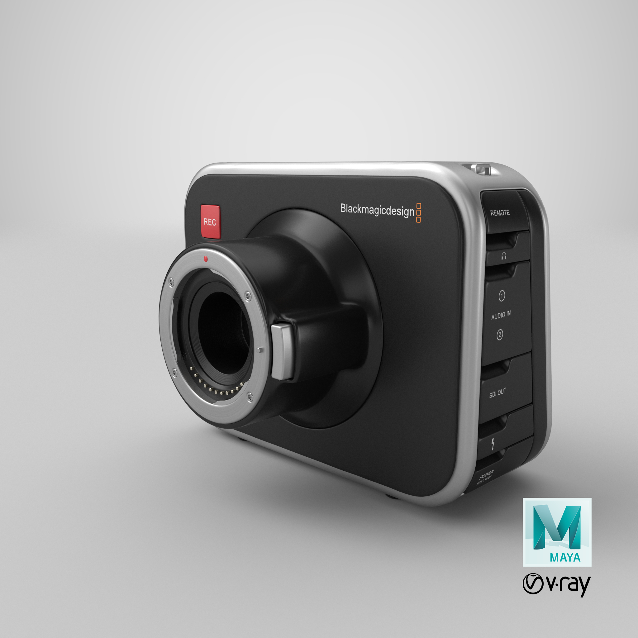 Blackmagic production camera 3D - TurboSquid 1398681