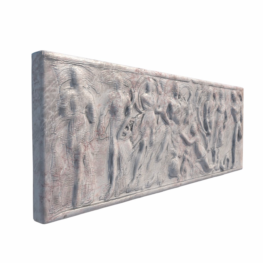 3d Greek Bas-relief