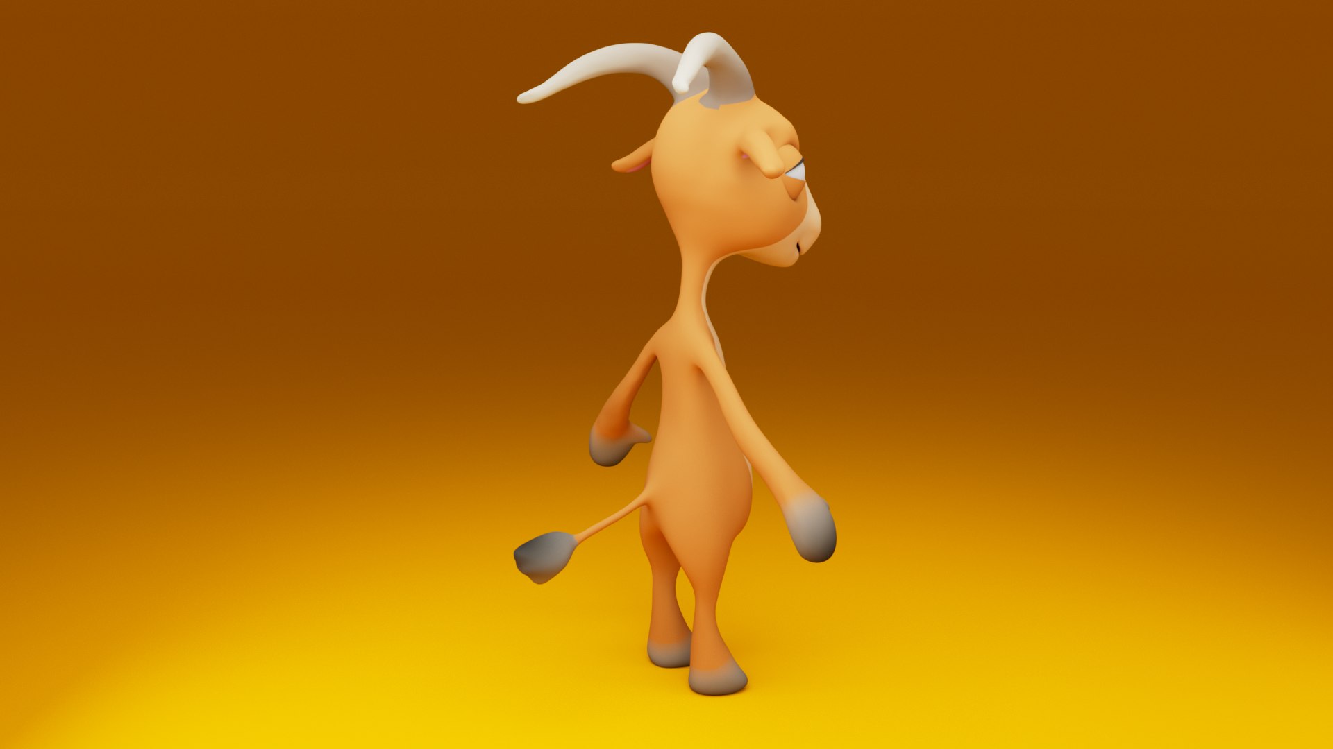 3D Stylized Cartoon Anthropomorphic Goat 3D Model Model - TurboSquid ...