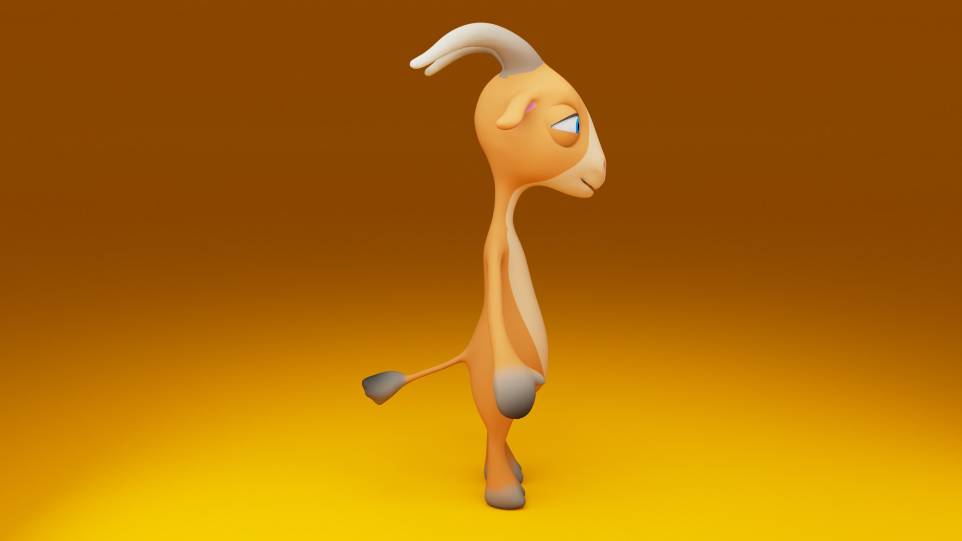 3D Stylized Cartoon Anthropomorphic Goat 3D Model Model - TurboSquid ...