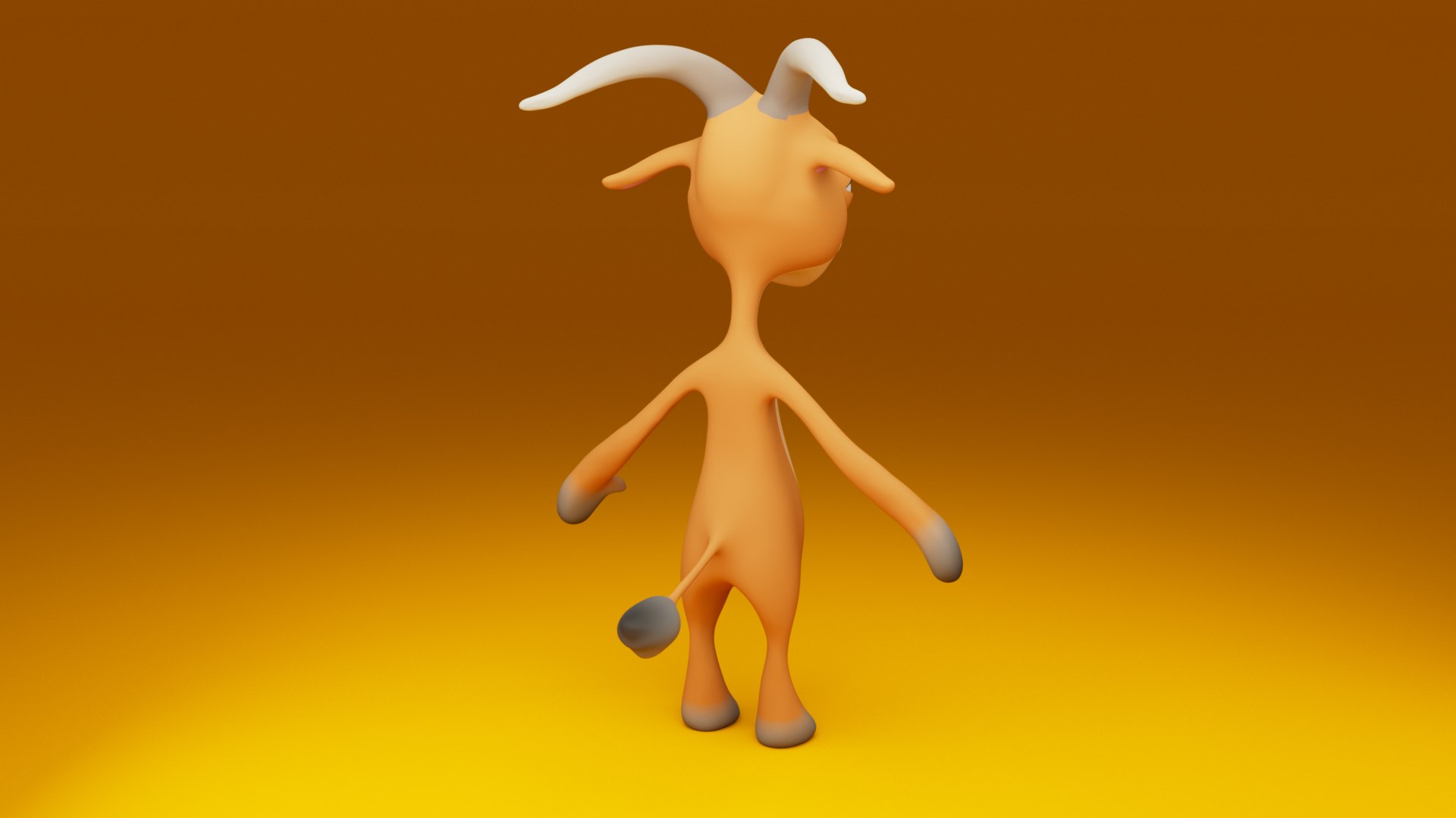 3D Stylized Cartoon Anthropomorphic Goat 3D Model Model - TurboSquid ...