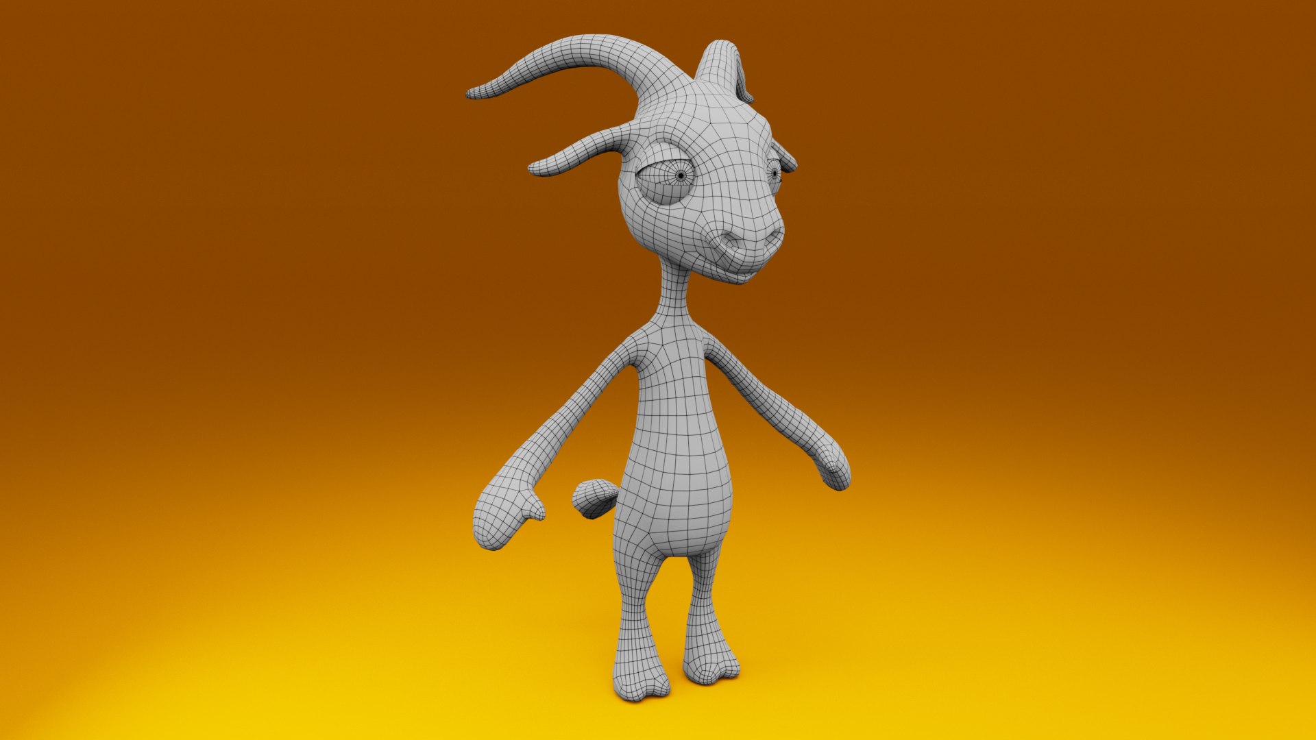 3D Stylized Cartoon Anthropomorphic Goat 3D Model Model - TurboSquid ...