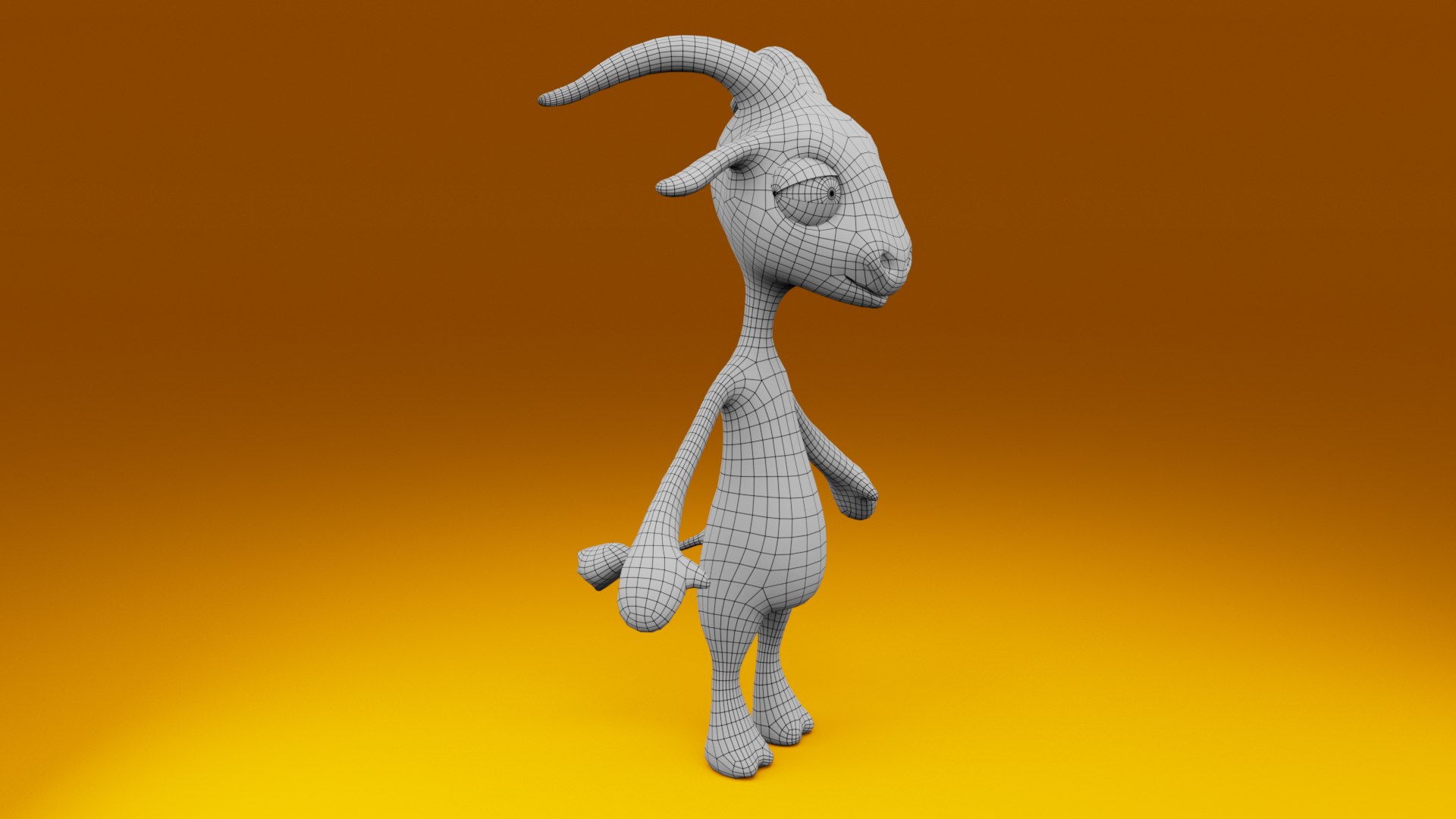 3D Stylized Cartoon Anthropomorphic Goat 3D Model Model - TurboSquid ...
