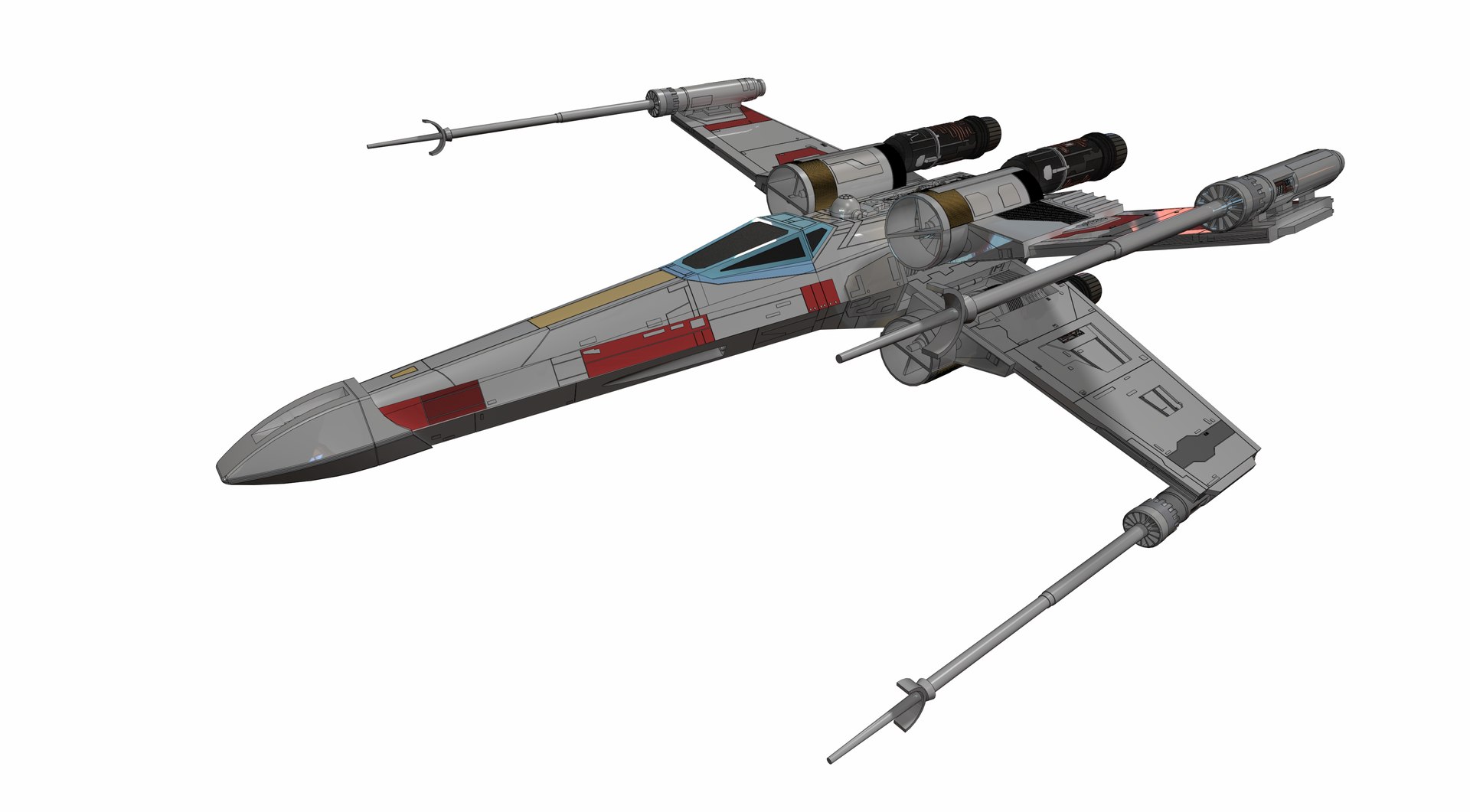 Starwars X-Wing Starfighter3D模型 - TurboSquid 2030907