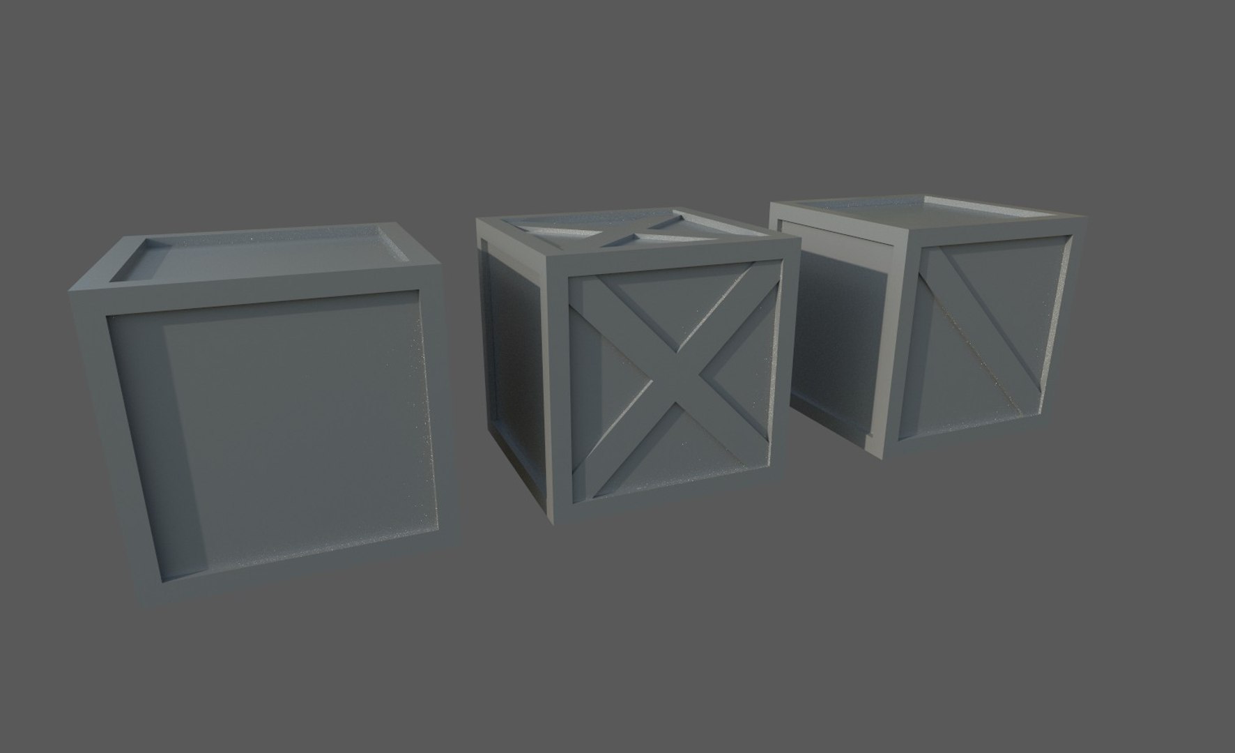 3D Wood Boxes Model - TurboSquid 1418297