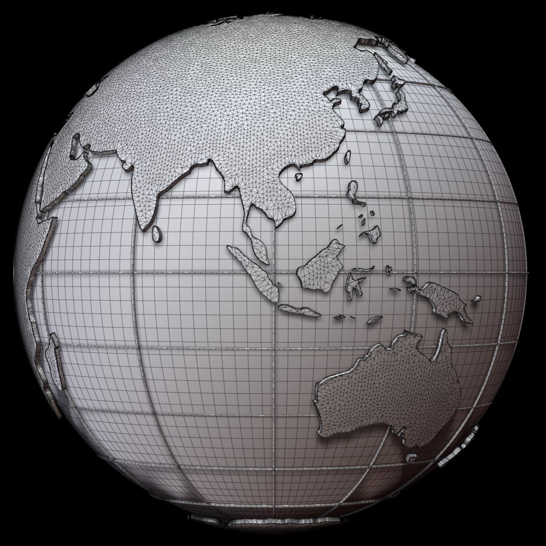 Globe Earth 3D Model - TurboSquid 1388199