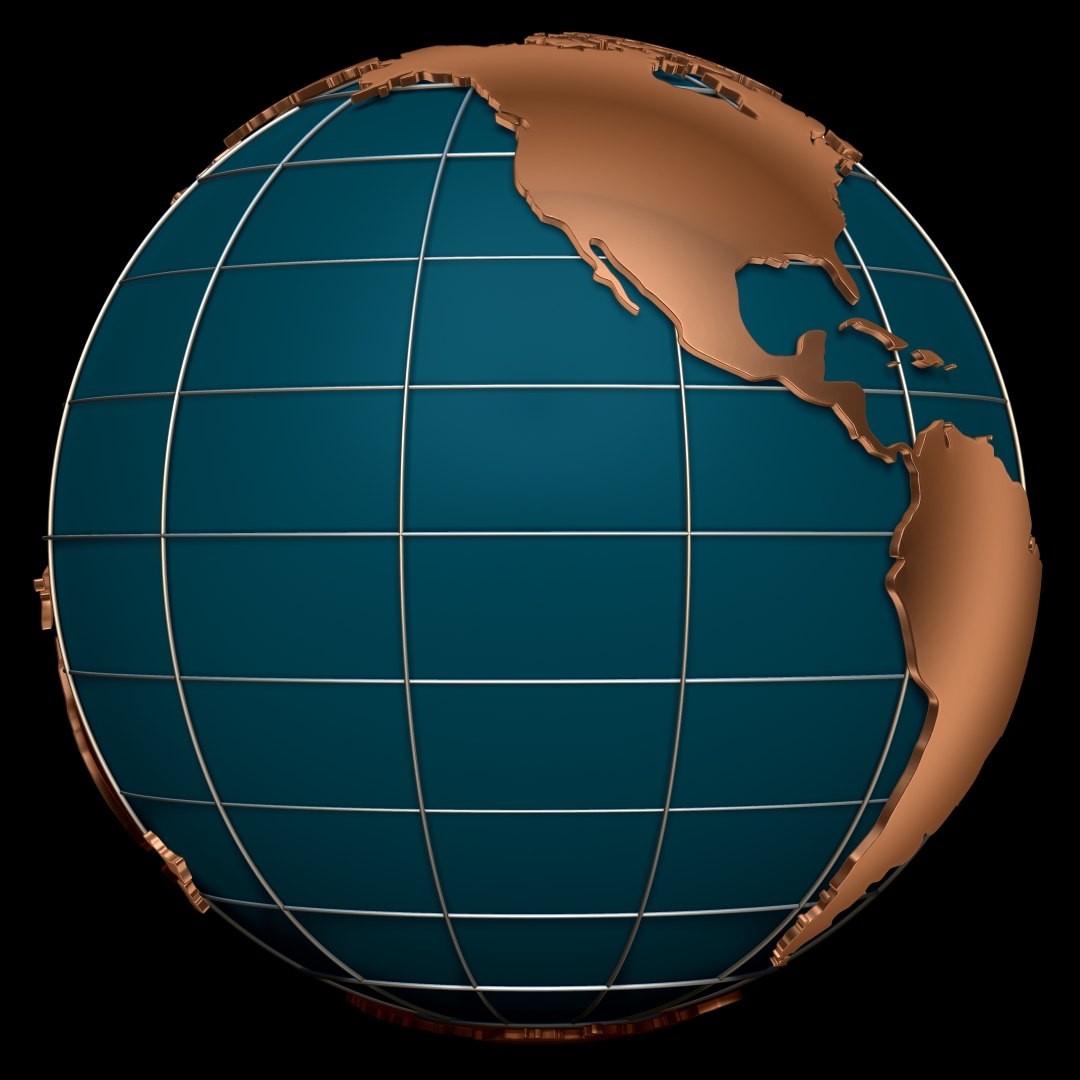 Globe Earth 3D Model - TurboSquid 1388199