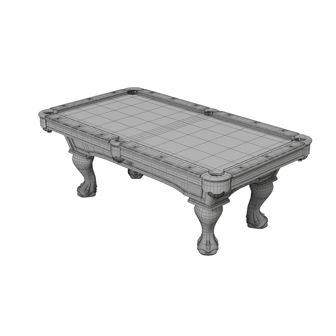 Billiard Table 3D Model - TurboSquid 1228339