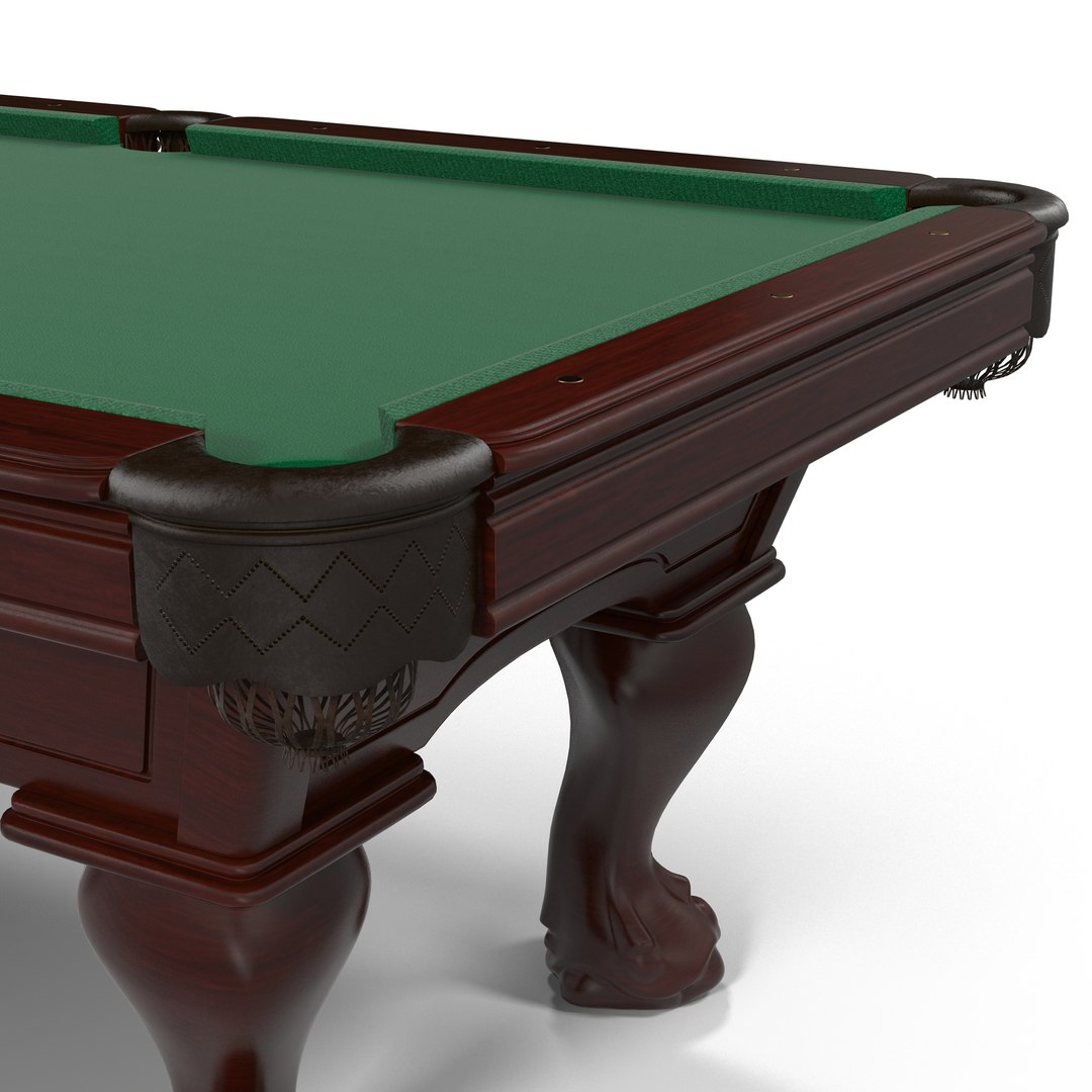 Billiard Table 3D Model - TurboSquid 1228339