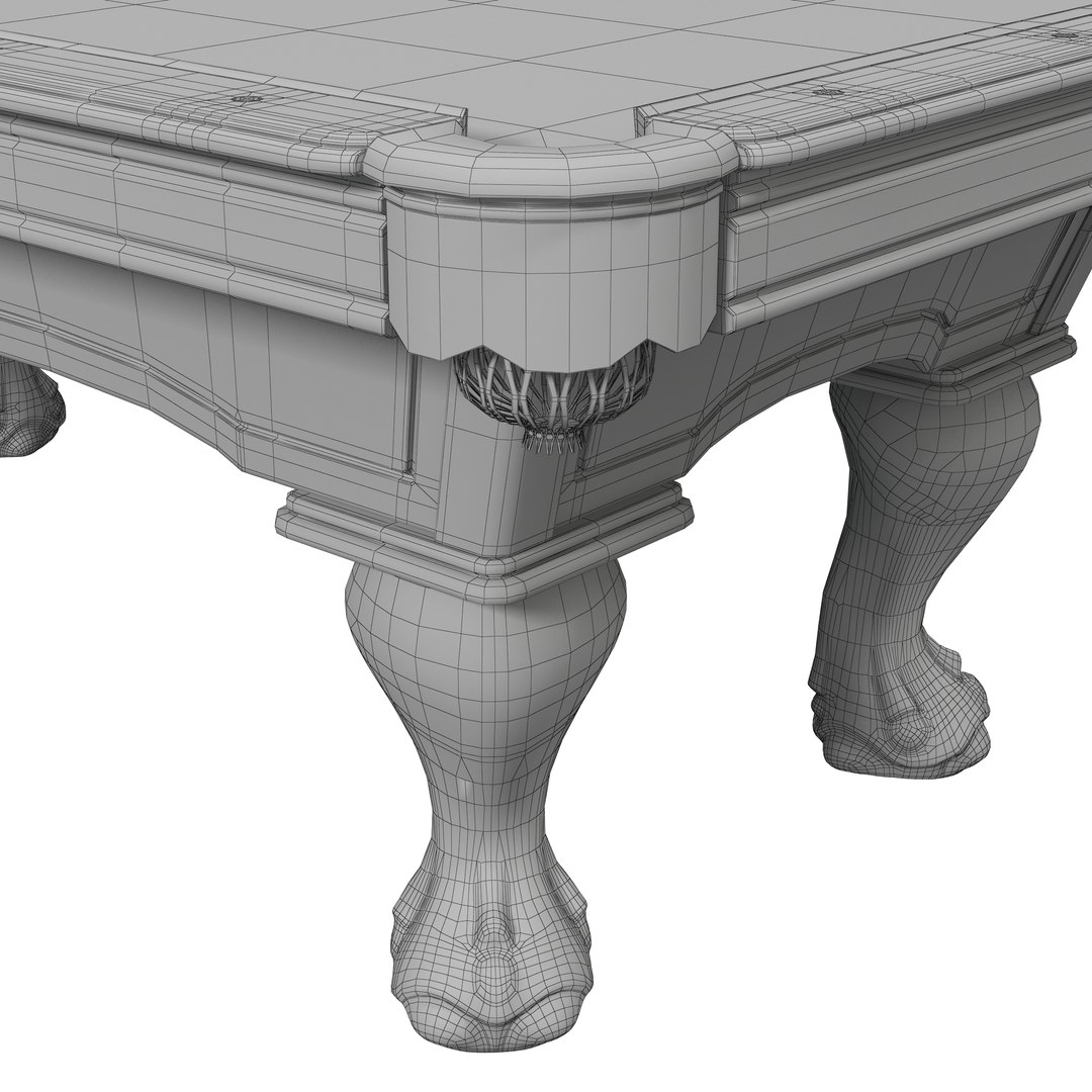 Billiard Table 3D Model - TurboSquid 1228339