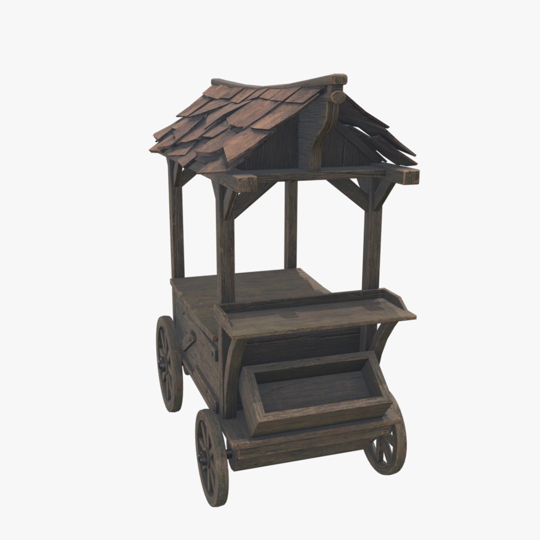 Medieval Cart 09 3D Model - TurboSquid 2323552