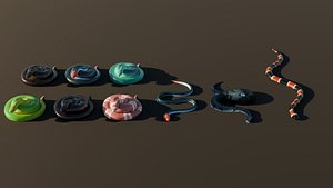 Cartoon Snake glTF Models for Download | TurboSquid