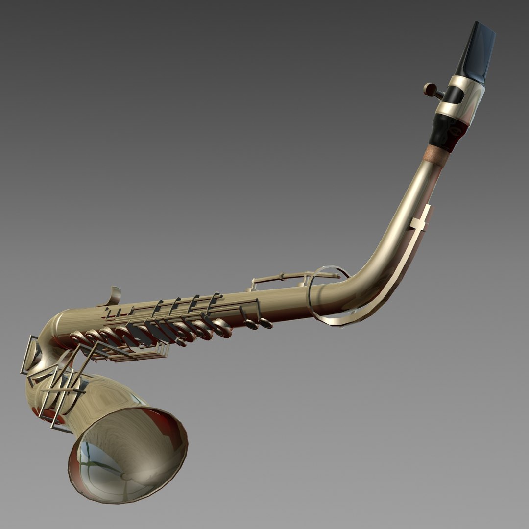 3d Saxophone Instrument Model
