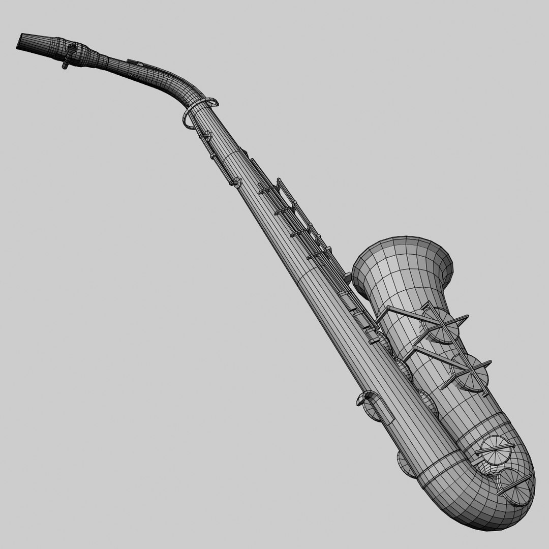 3d Saxophone Instrument Model