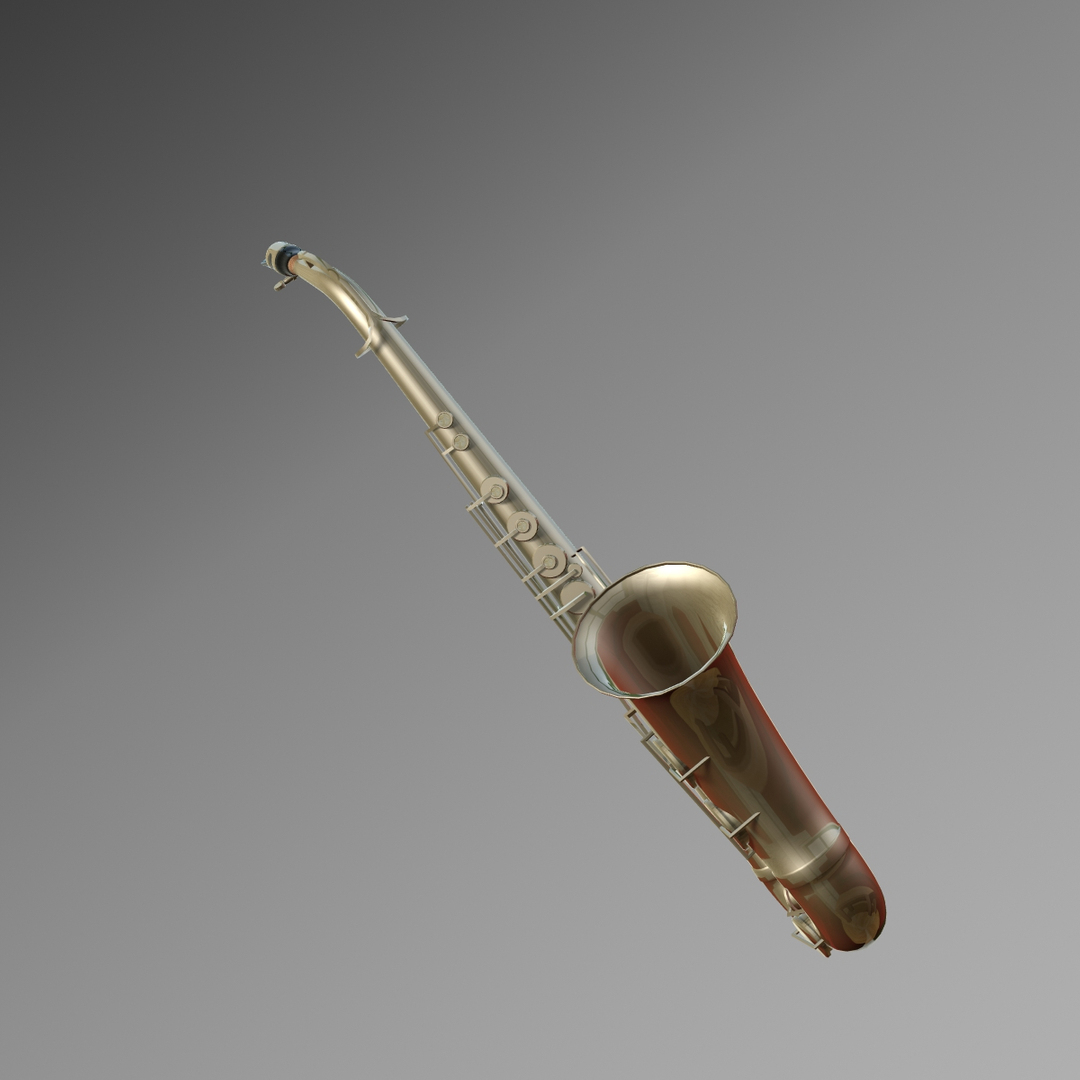 3d Saxophone Instrument Model
