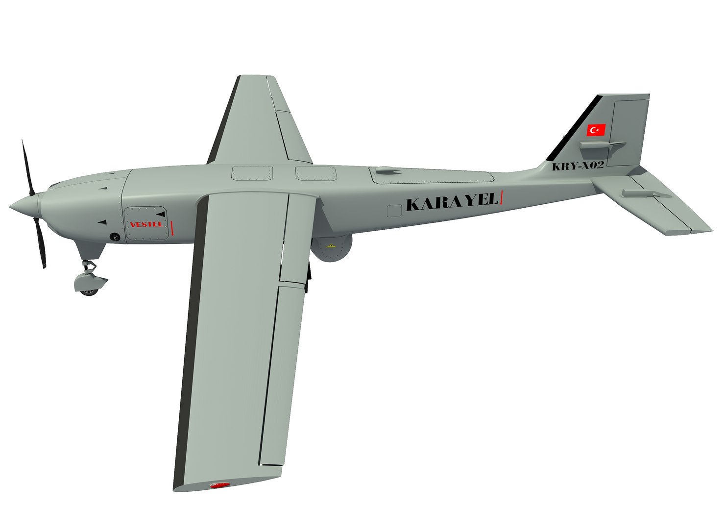 3D Vestel Karayel Uav - TurboSquid 1397062