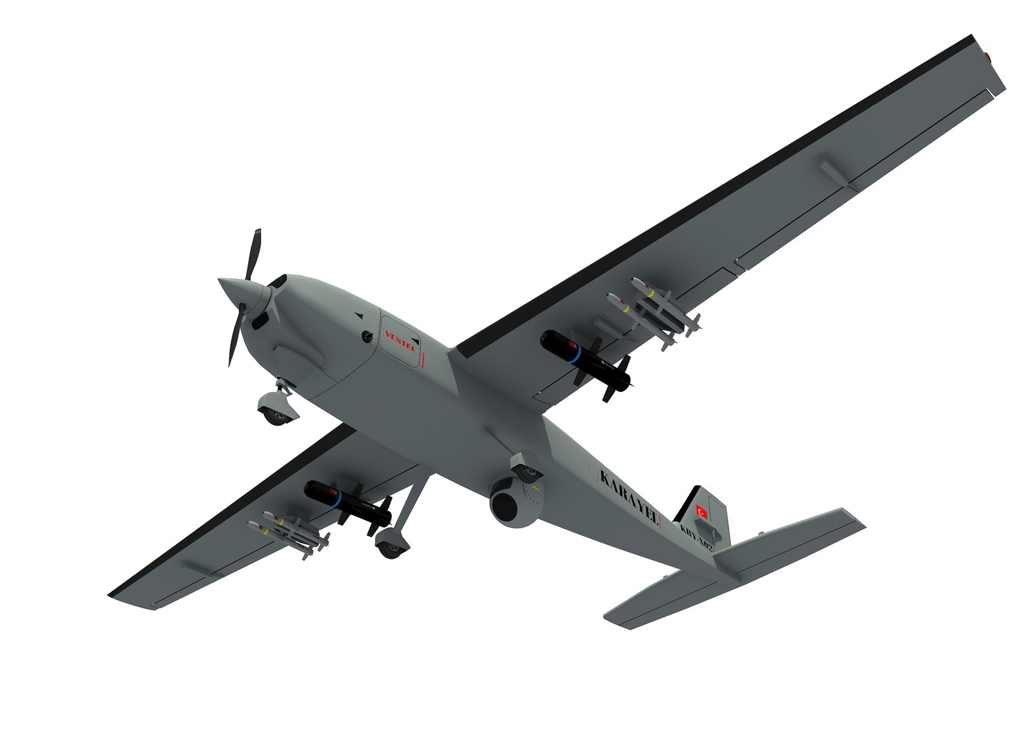 3D Vestel Karayel Uav - TurboSquid 1397062