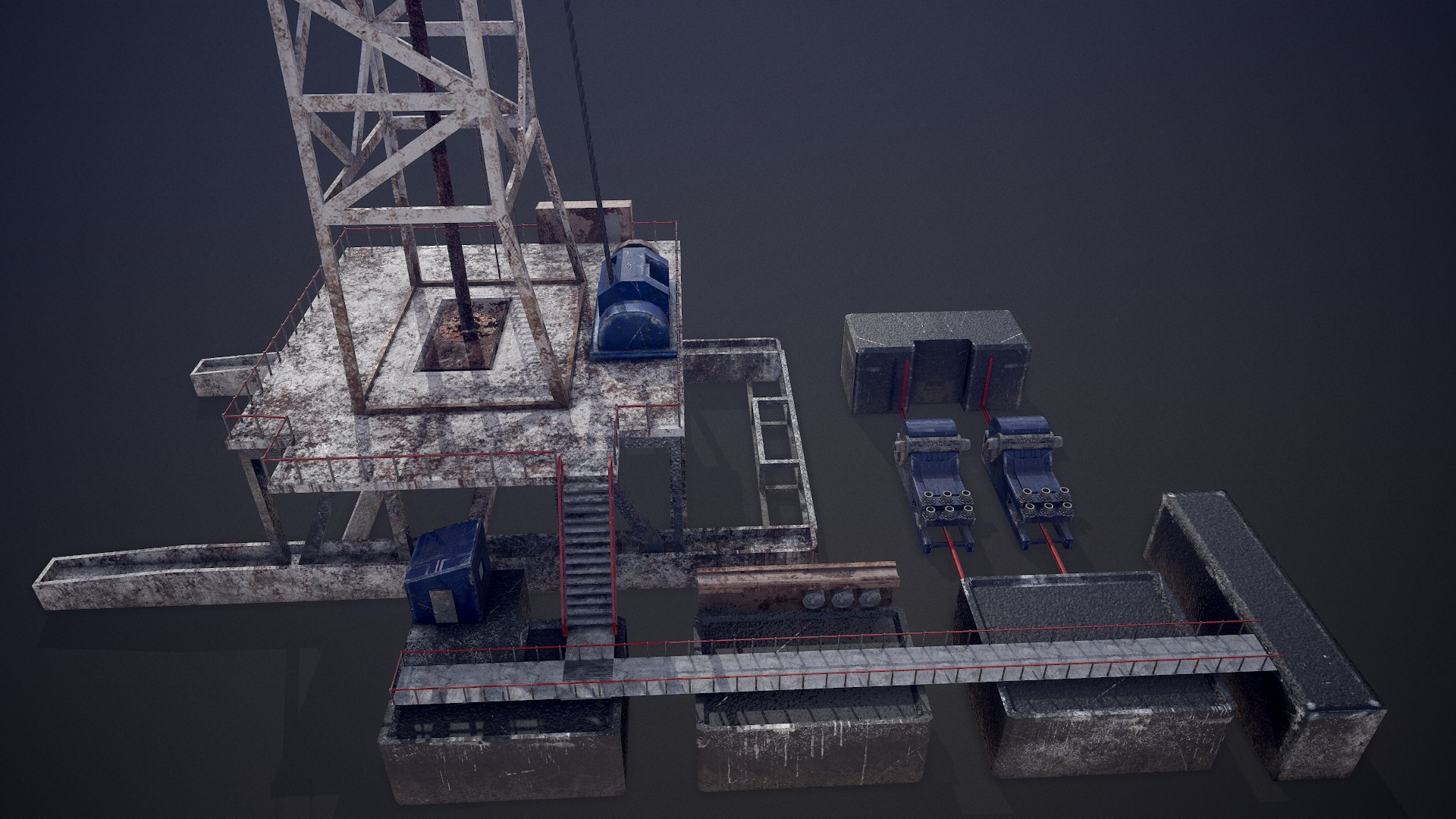 3D Model Drilling Rig - TurboSquid 1237706