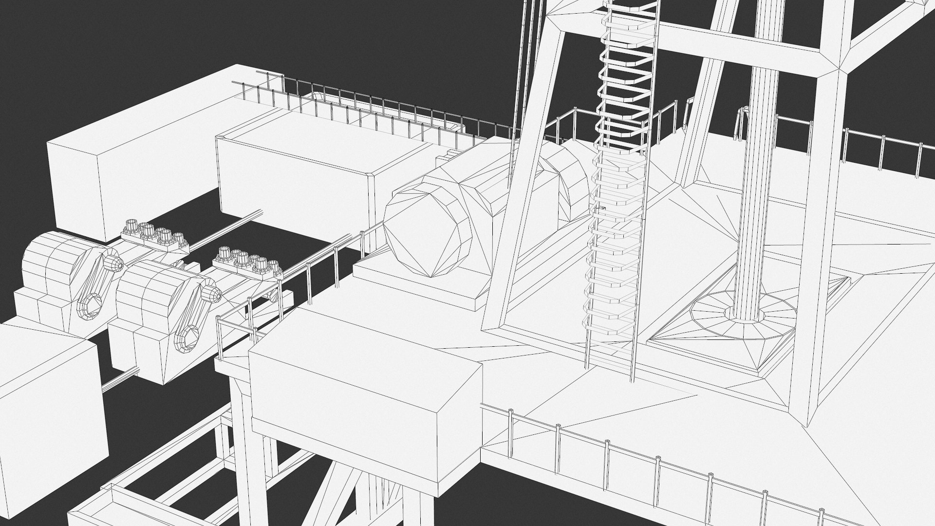 3D Model Drilling Rig - TurboSquid 1237706