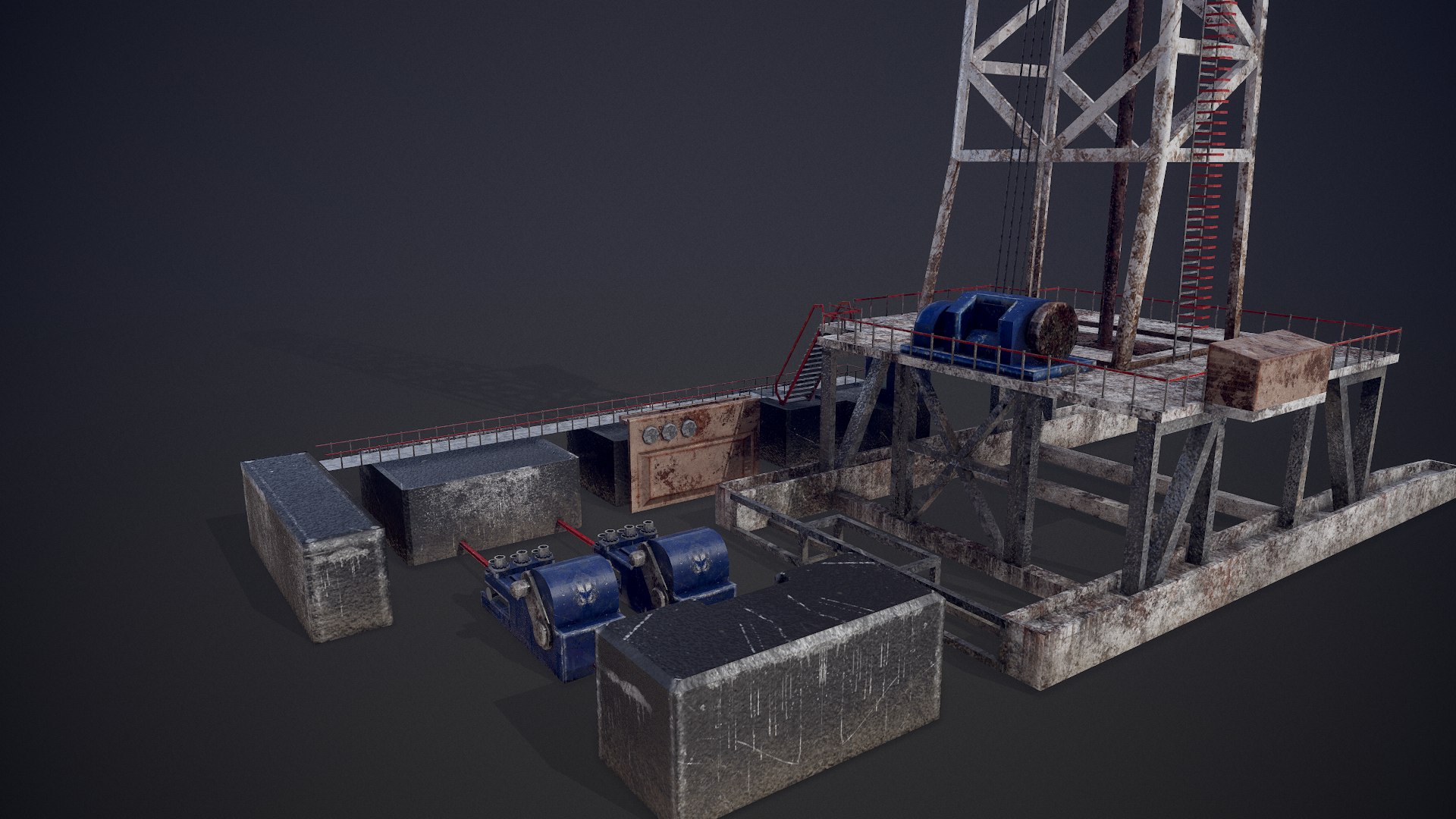 3D Model Drilling Rig - TurboSquid 1237706