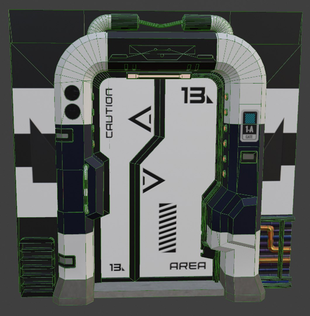 Scifi Door 3D Model - TurboSquid 2031705