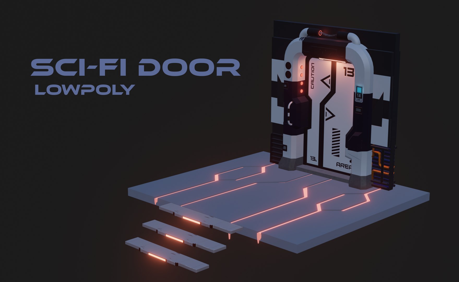 Scifi Door 3D Model - TurboSquid 2031705