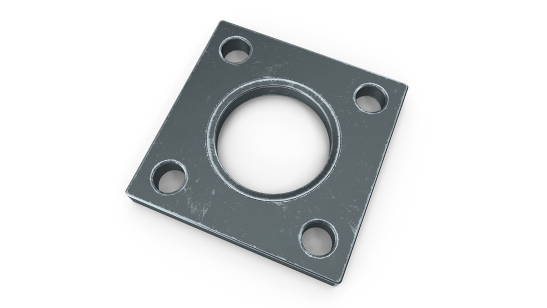 Square Flange Steel Medieva PBR 3D Model - TurboSquid 2299822