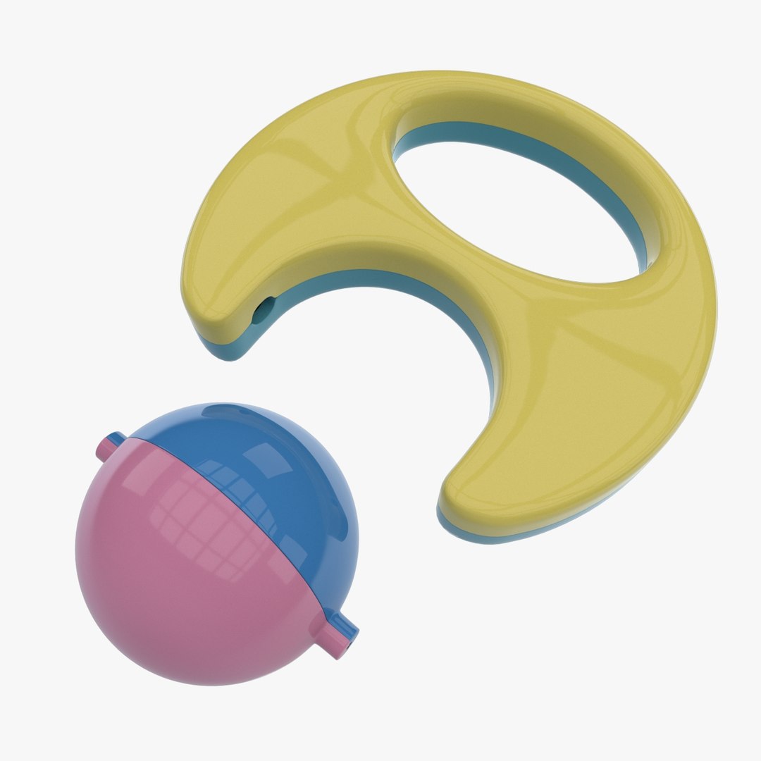 3d model rattle toy