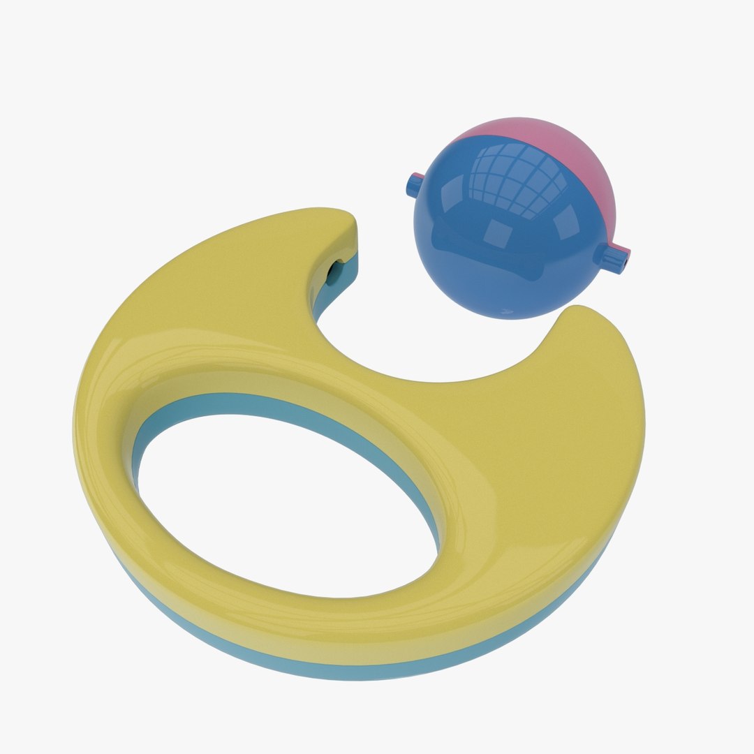 3d model rattle toy