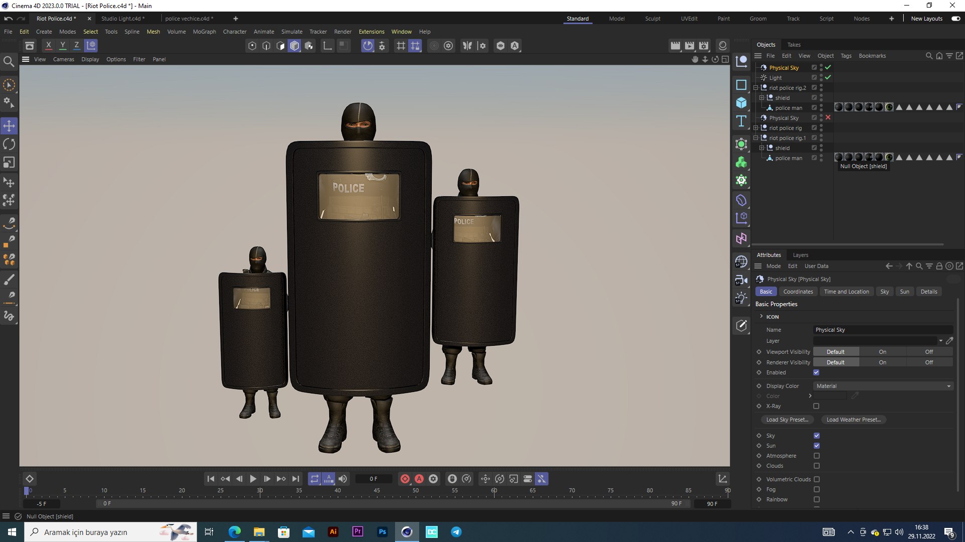 3D Model Riot Police - TurboSquid 1994387
