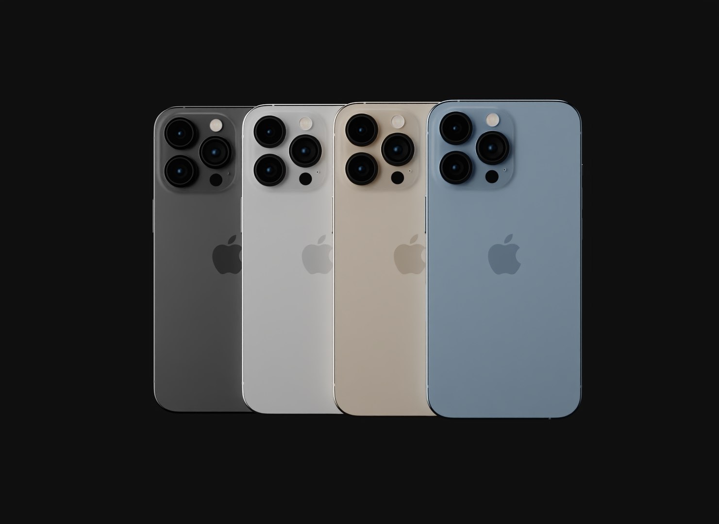 Apple IPhone 13 Pro In All Official Colors 3D - TurboSquid 1788646