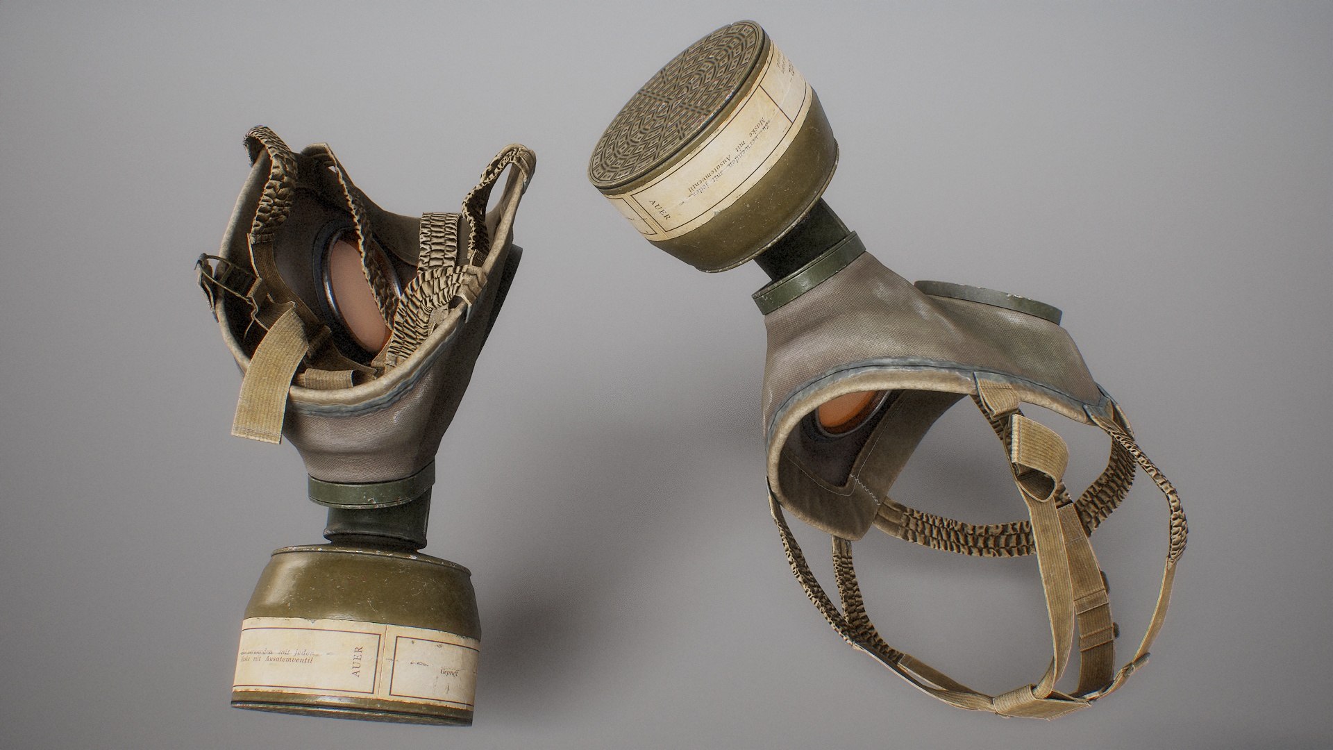 3D German Gas Mask World War II Model - TurboSquid 2232368