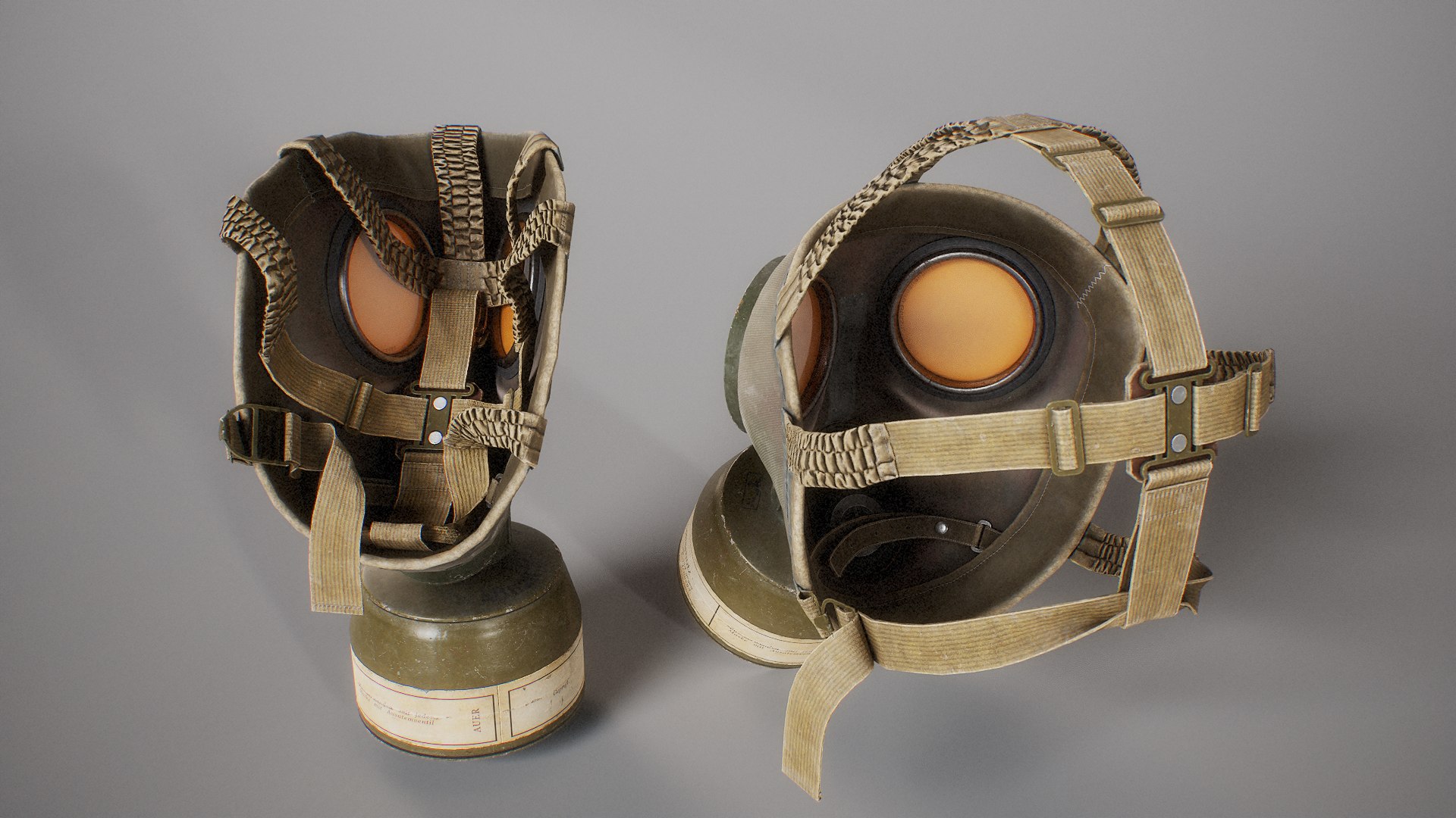 3D German Gas Mask World War II Model - TurboSquid 2232368