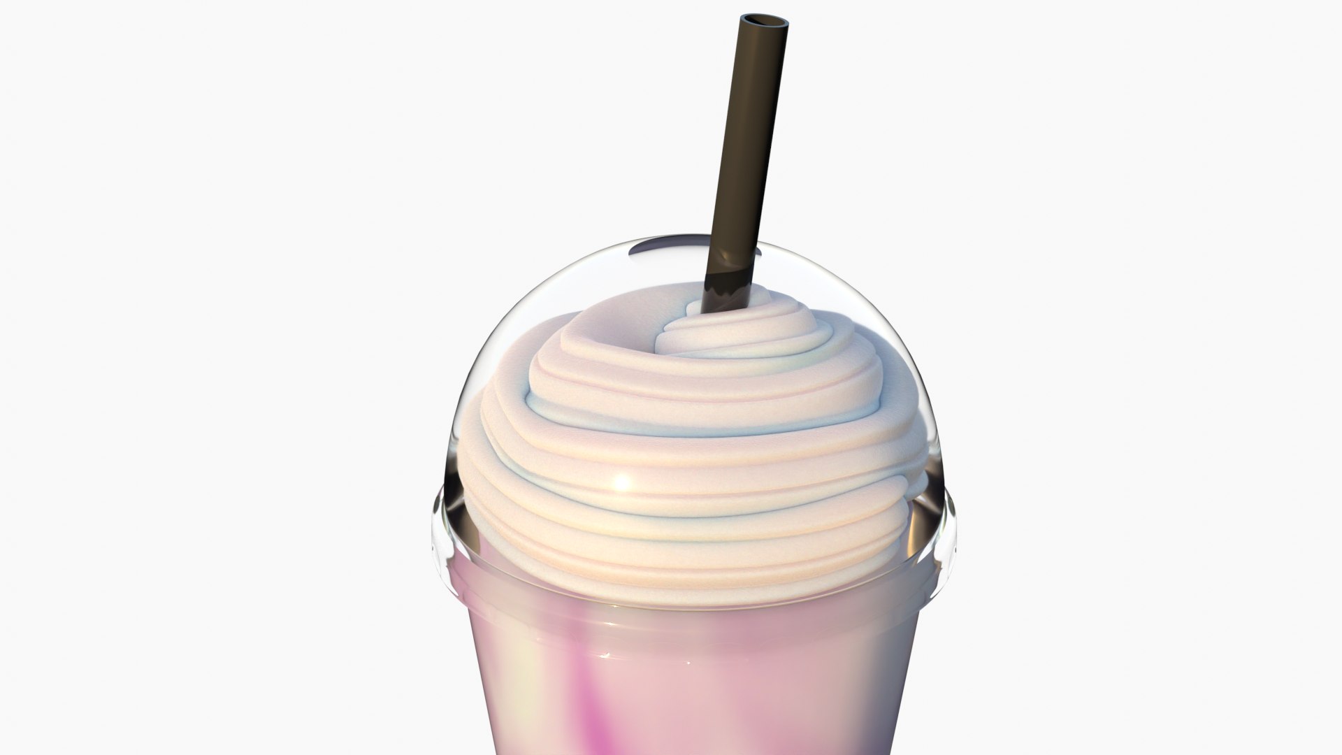 Strawberry Milkshake 3D Model - TurboSquid 2206512
