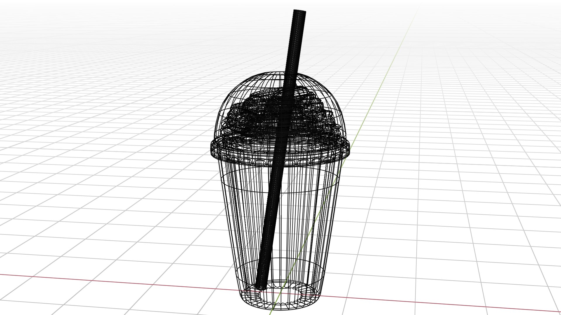 Strawberry Milkshake 3D Model - TurboSquid 2206512